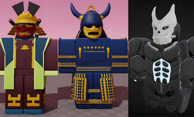 Do 3d roblox character model roblox r6 map accessories design ugc ...