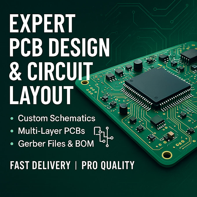 Make pcb design pcb layout and circuit schematic by Vinisha_thelma | Fiverr