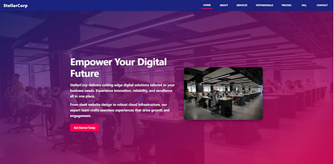 Build a modern react landing page using material ui with full responsiveness by Ctrl_alt_create ...