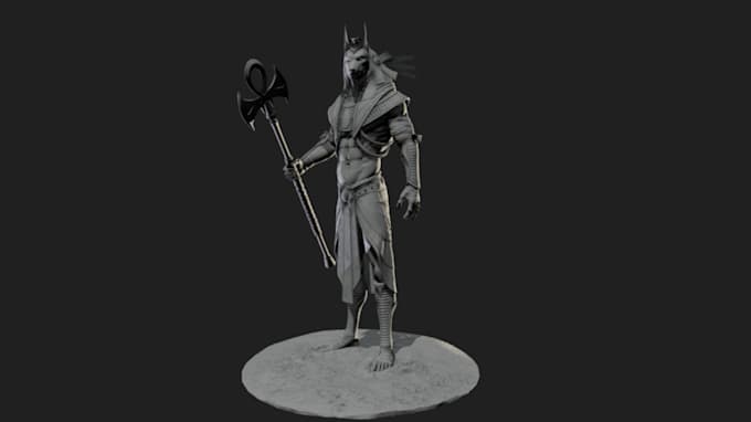 Design 3d action figure,fantasy miniature,wow character,printable model ...