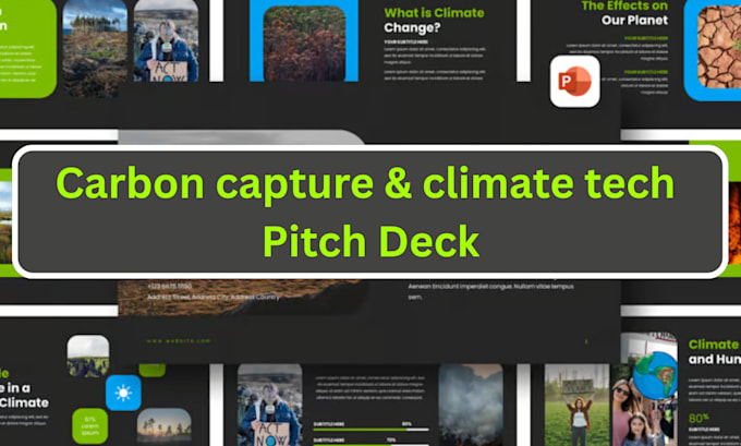 Investor ready asia usa eu au carbon capture and climate tech pitch deck ppt by Lewisapp | Fiverr