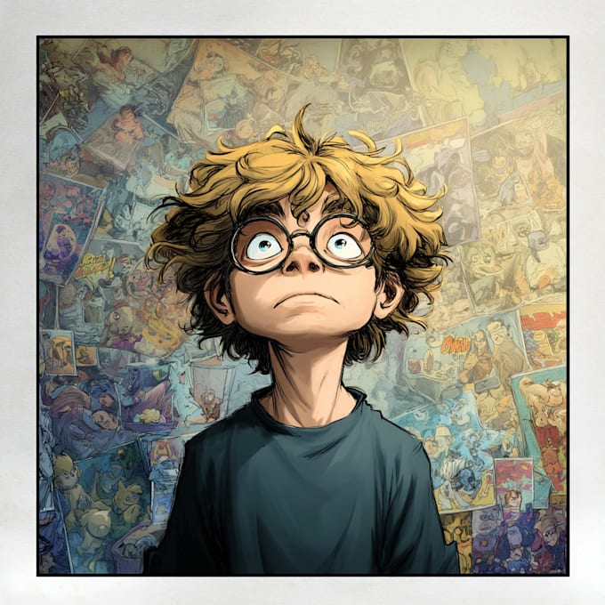 Make unique comic strip comic book illustration comic panel by Zebeen ...