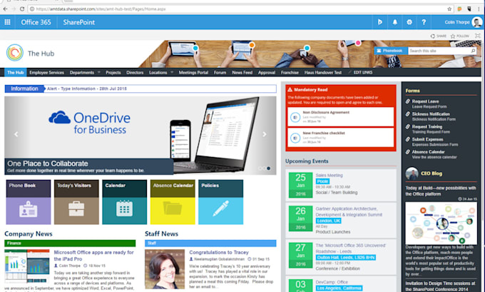 Design and develop custom intranet website or sharepoint intranet portal by Seyiseals | Fiverr