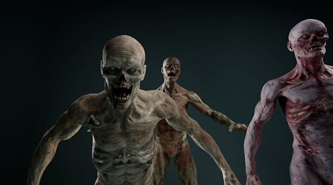 Create 3drealistic vampire, fur gaming animal, zombie, horror ...