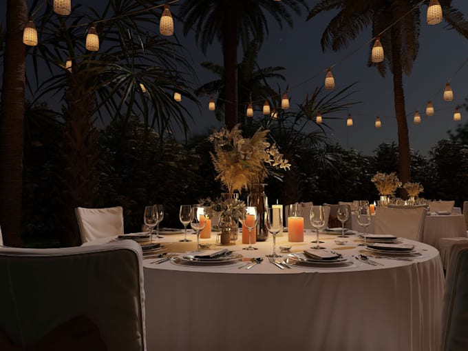 Redesign wedding hall, event planner, party space, virtual studio, cgi ...