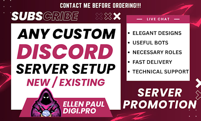 Boost custom fivem discord server with banners, roleplay bot, server ...