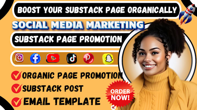 Do organic substack promotion, substack page, substack newsletter link ...