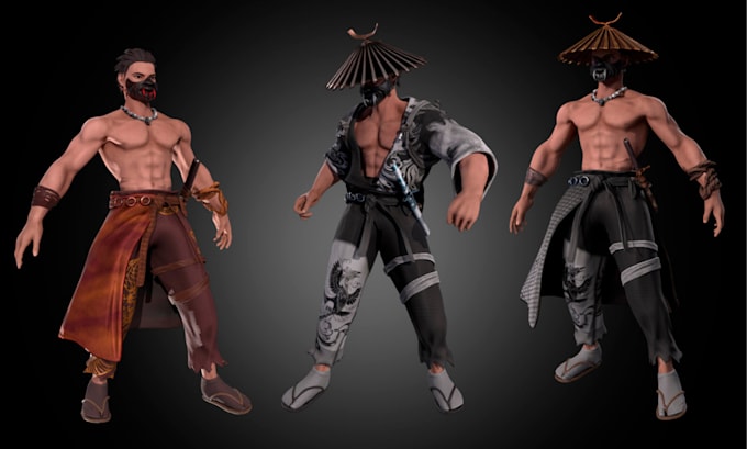 Psx ps1 ps2 and n64 3d game characters, realistic 3d character model in ...