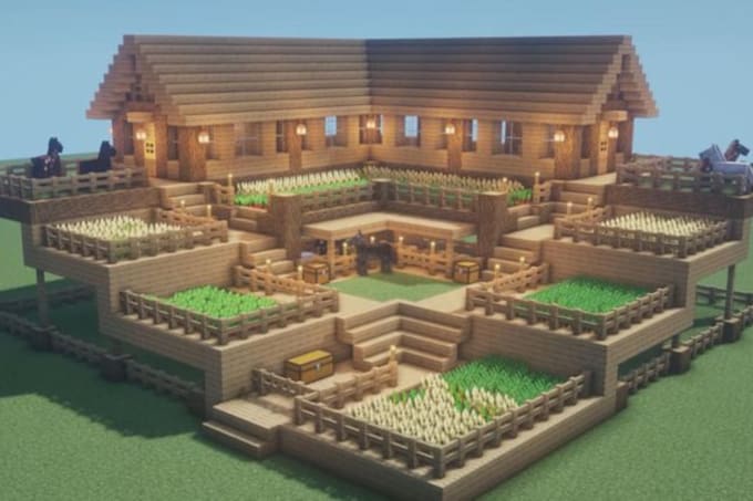 Professionally build minecraft house, castles, villages, base, hubs ...