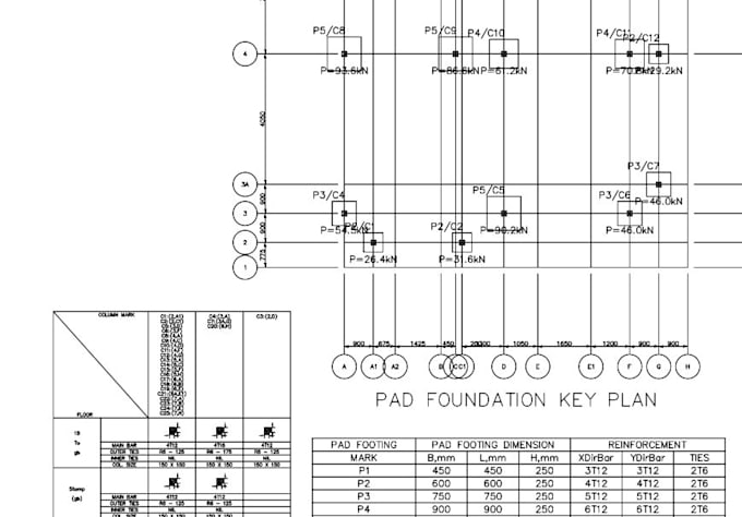 Do reinforce concrete structural design and draft autocad drawing by ...