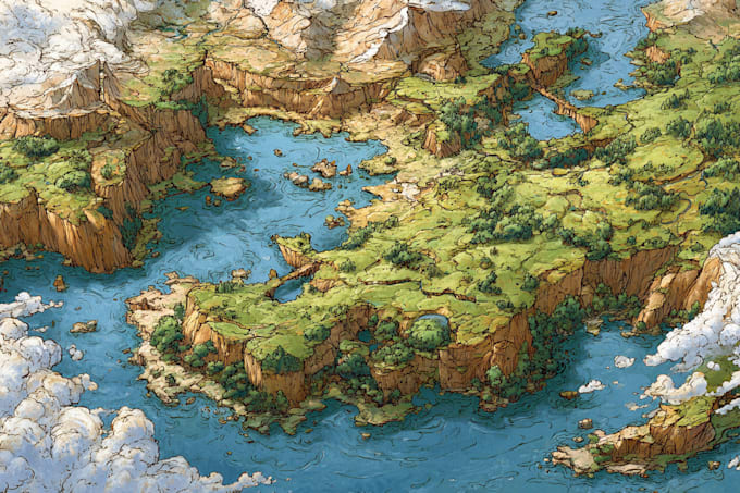 Make a fantasy map for your dnd game by Masonshen | Fiverr