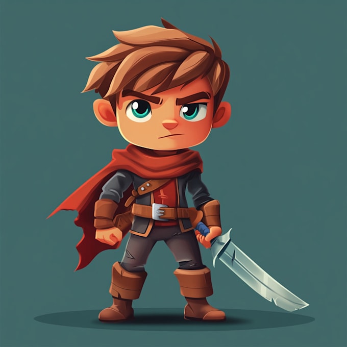 Draw stunning 2d game character by Lilliebatson | Fiverr