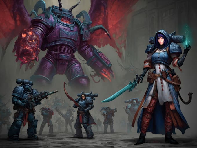 Create warhammer 40k art by Liebenberg1 | Fiverr