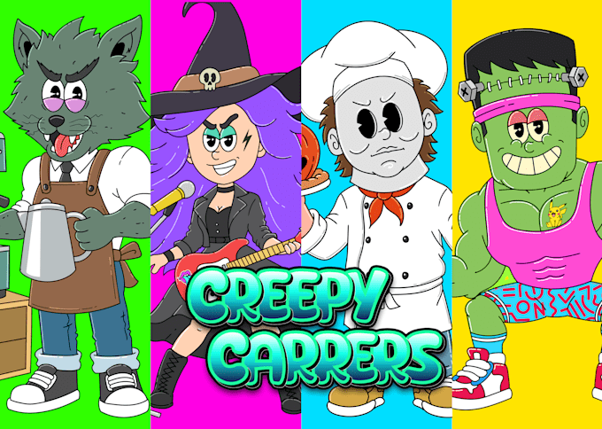 Draw unique cartoon characters for youtube thumbnails and gaming by ...