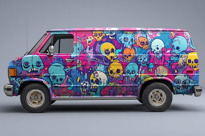 Professionally, van, truck, car warp design by Selinajenkins | Fiverr