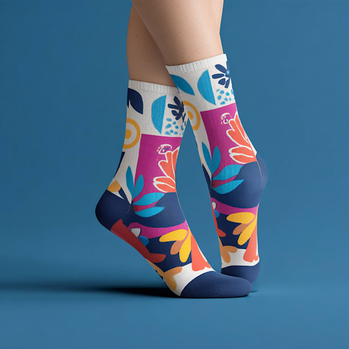 Unique socks design creative socks pattern for your brand by ...