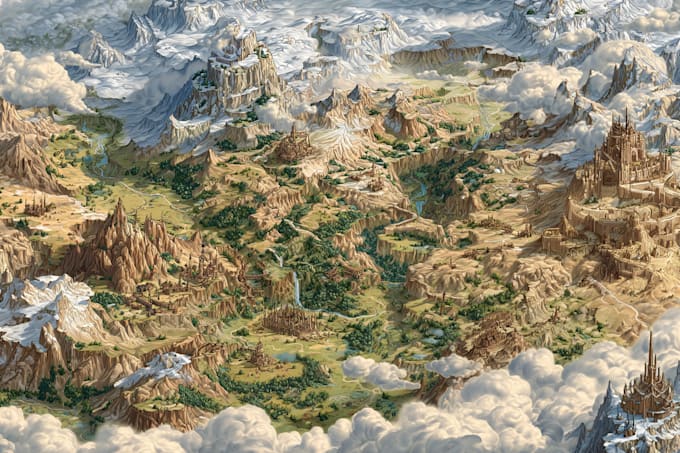 Create a custom fantasy map for you by Greysonlough | Fiverr