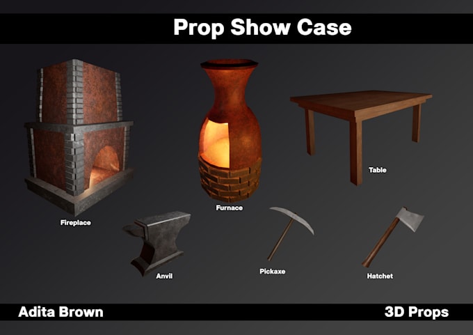 Create low poly 3d game props for unity and unreal by Mslegacy | Fiverr