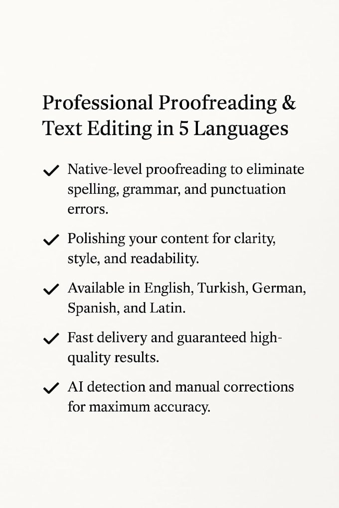 Professional proofreading and text editing in 5 languages by Swiftquest ...