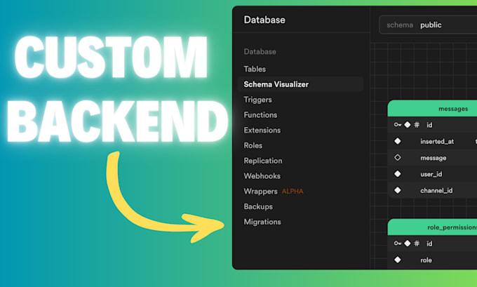 Configura tu backend de supabase con autenticación, base de datos y api ...
