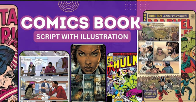 Write comic book script webtoon christian comic graphic novel children book by Rebecca_cy12 | Fiverr