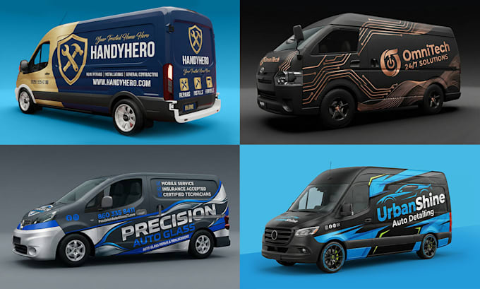 Do clean and professional car wrap, vehicle wrap design by Zartasha618 ...