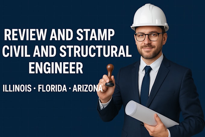 Review and stamp as civil and structural engineer illinois florida ...