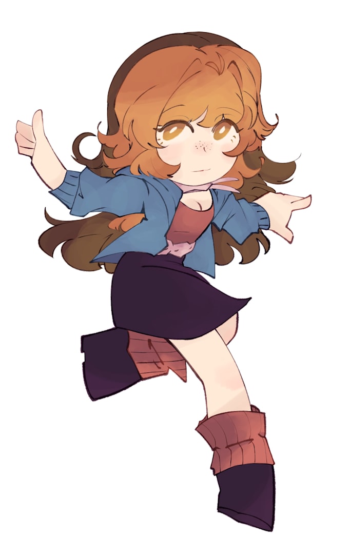 Draw commissioned chibis with my style by Deunamist | Fiverr