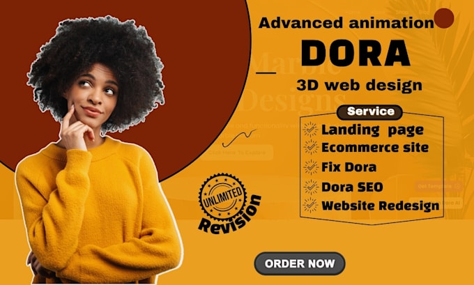 Design dora run website redesign figma to dora 3d development dora ai by Beatrice_hub | Fiverr