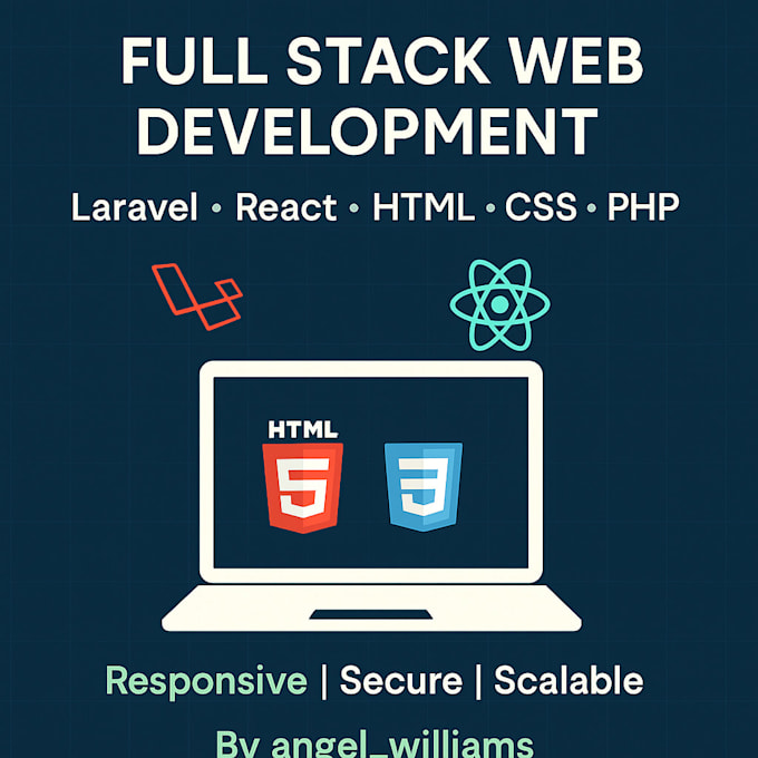 Develop modern full stack web applications using laravel, react, html, and css by Pawel_tomas ...