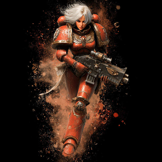 Draw a warhammer 40k character and concept art by Emmoni3 | Fiverr