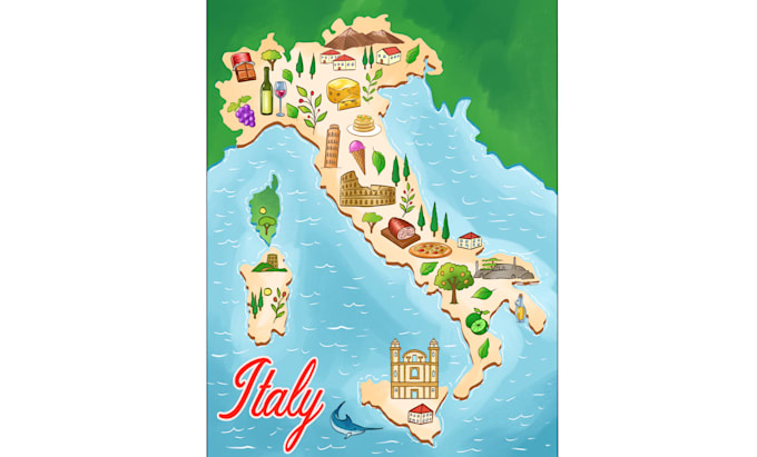 Draw a custom illustrated map of any country, city or place by ...