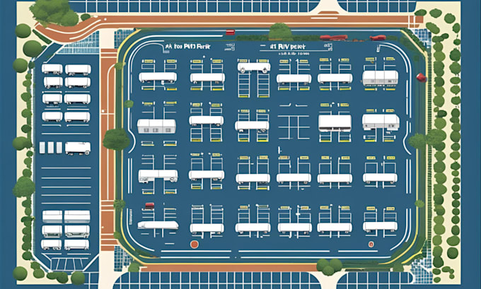 Do engineering parking layout, site plan, rv park, site plan by ...