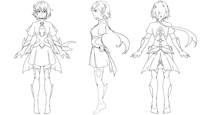 Draw your vn character sprites by Syarifdraws | Fiverr