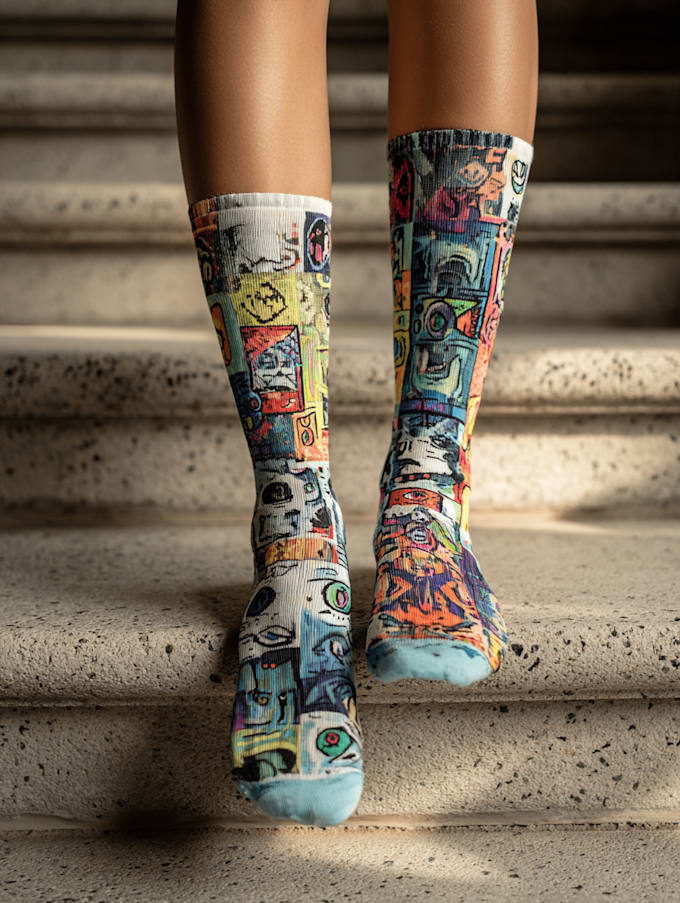 Make a unique socks design by Kentontracy | Fiverr