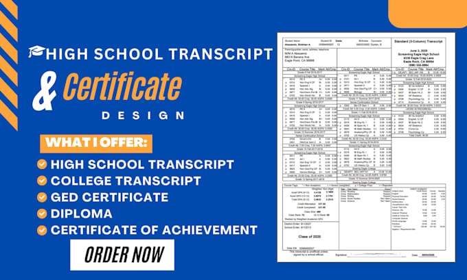 Design ged certificate high school transcript award diploma, college ...