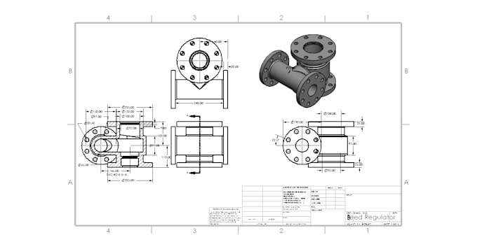Create mechanical 2d drawing, 3d model solidworks by Ghufran_ale | Fiverr