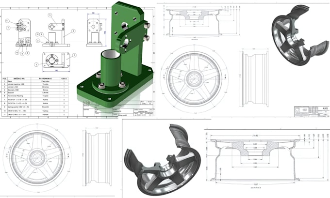 Design 3d sheet metal 2d technical drawing 3d cad model patent drawing solidwork by Habb_reign ...