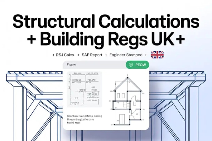 Do uk structural calculations building regs drawings beam design by Eng ...