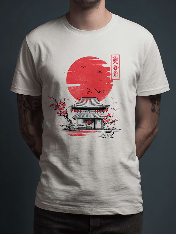Make a japanese t shirt design by Kennykearney | Fiverr