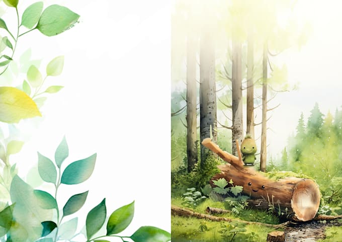 Design children story book illustration book cover with midjourney and ...