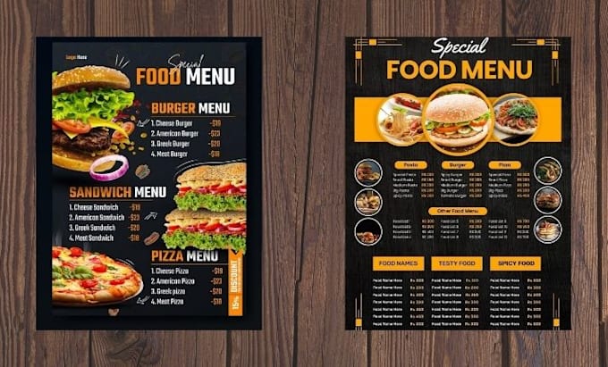 Design restaurant menu designs food menus digital menus digital menu ...