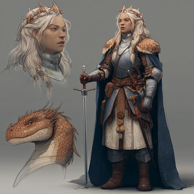 Make a unique fantasy, dnd character art by Arianaessels | Fiverr