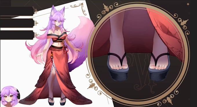 Draw and rig live2d model vtuber rigging live2d model in anime for ...