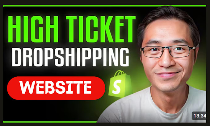 Build shopify high ticket dropshipping store, high ticket shopify ...