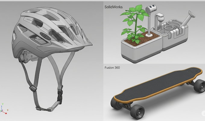 Design custom 3d product prototypes in solidworks or fusion 360 for 3d ...
