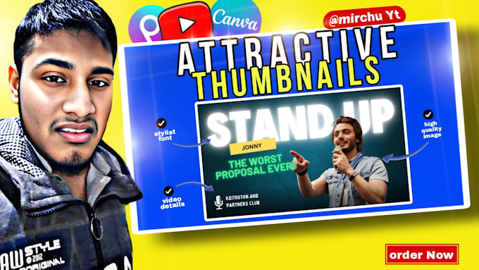 Design amazing youtube thumbnail that attract viewers by Bm_editor14 | Fiverr