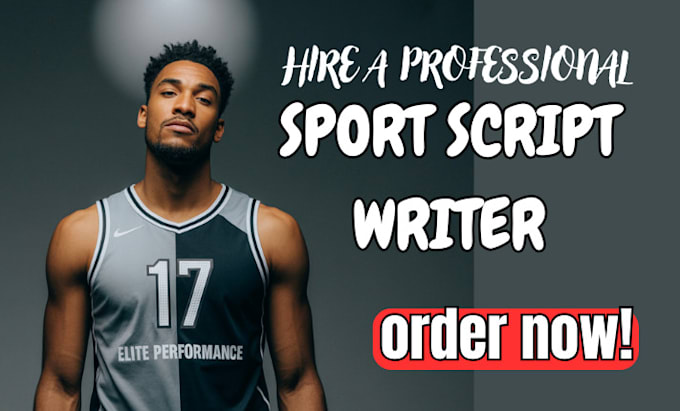 Research and write sport script writing about nfl nba and explainer ...