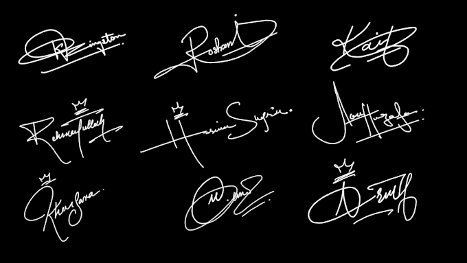 Design custom handwritten artistic signature or autograph by Aasim1000 ...