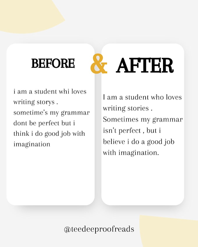 Proofread your books and make sure there are minimal to zero mistakes ...